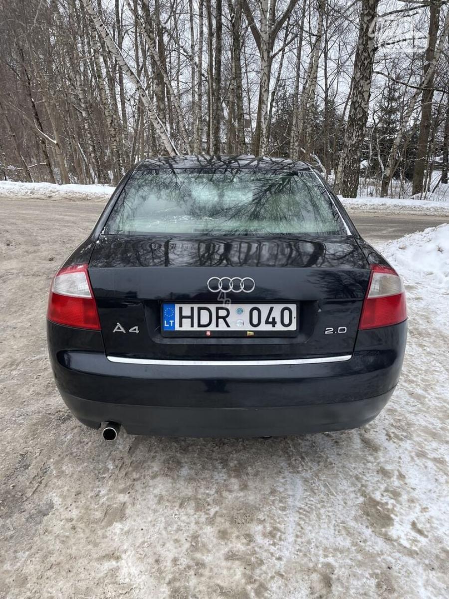 Melns Audi A4 2002 Alīta, ar dzinēja tilpumu 2.00 L un nobraukumu 290 tūkst. km par 1300 €, foto 6 vietnē AUTOMOTO.COM.LV