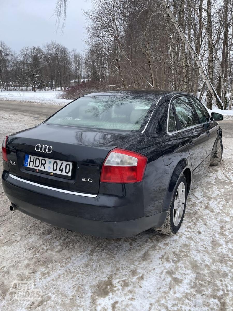 Melns Audi A4 2002 Alīta, ar dzinēja tilpumu 2.00 L un nobraukumu 290 tūkst. km par 1300 €, foto 7 vietnē AUTOMOTO.COM.LV