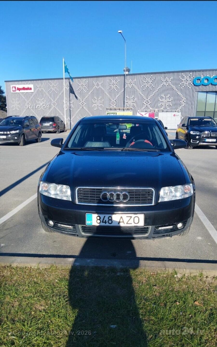 Black Audi A4 2002 in Tallinn, with an engine capacity of 1.90 L and mileage of 0 thousand km for 900 €, photo 1 on AUTOMOTO.COM.LV