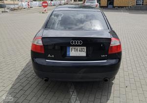 Melns Audi A4 2002 Panevēža, ar dzinēja tilpumu 1.80 L un nobraukumu 222 tūkst. km par 800 €, foto 4 vietnē AUTOMOTO.COM.LV