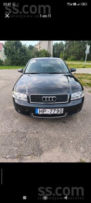 Black Audi A4 2002 in Daugavpils, with an engine capacity of 2.40 L and mileage of 298 thousand km for 1500 €, photo 3 on AUTOMOTO.COM.LV