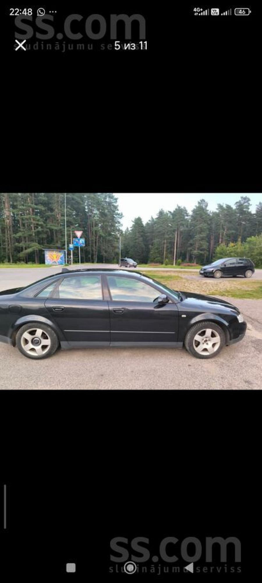 Black Audi A4 2002 in Daugavpils, with an engine capacity of 2.40 L and mileage of 298 thousand km for 1500 €, photo 5 on AUTOMOTO.COM.LV