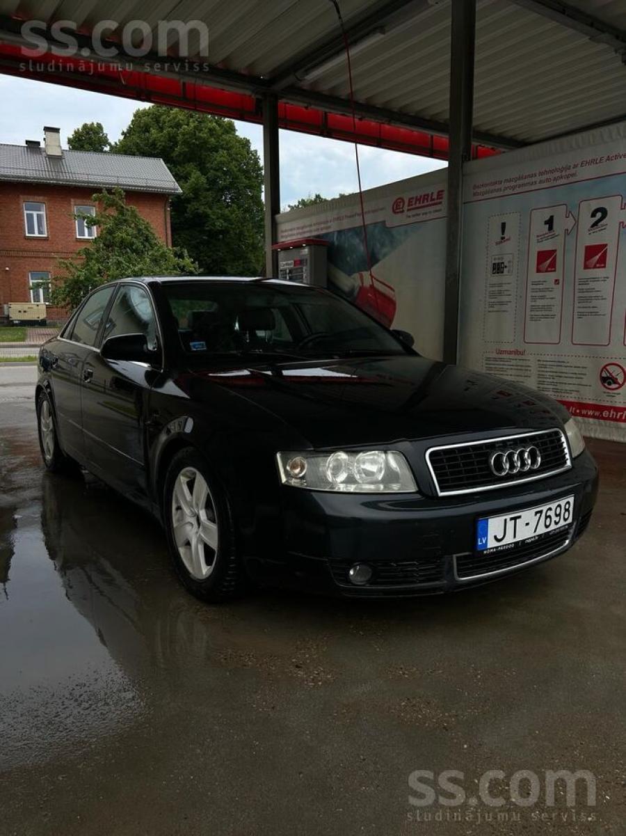 Black Audi A4 2002 in Valmiera, with an engine capacity of 1.90 L and mileage of 400 thousand km for 2050 €, photo 1 on AUTOMOTO.COM.LV