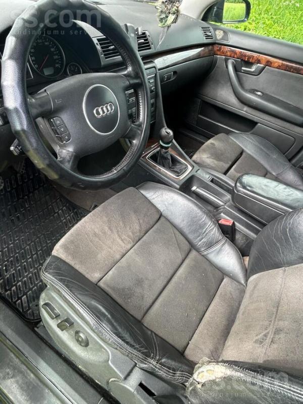 Melns Audi A4 2002 Valmiera, ar dzinēja tilpumu 1.90 L un nobraukumu 400 tūkst. km par 2050 €, foto 3 vietnē AUTOMOTO.COM.LV
