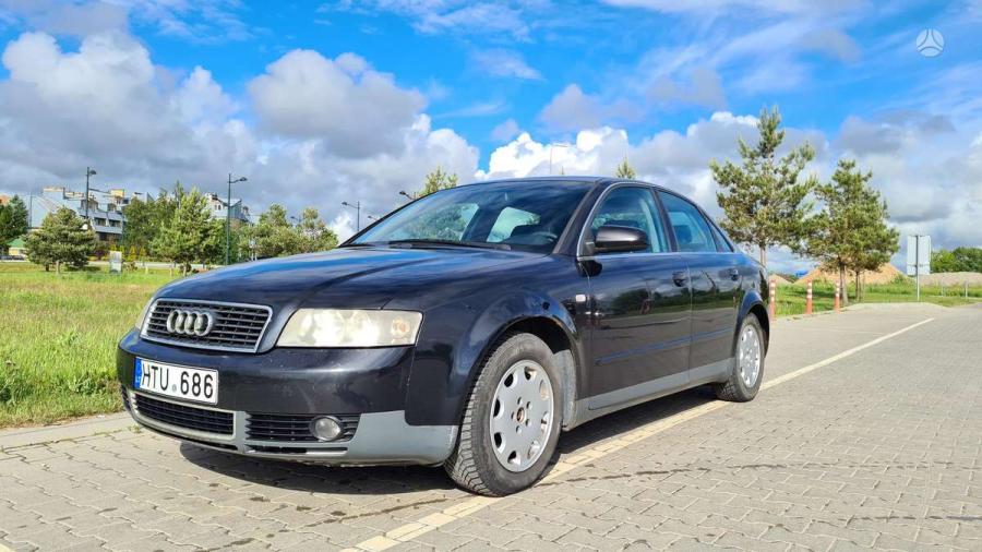 Melns Audi A4 2002 Palanga, ar dzinēja tilpumu 1.90 L un nobraukumu 340 tūkst. km par 1800 €, foto 1 vietnē AUTOMOTO.COM.LV