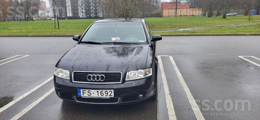 Melns Audi A4 2002 Rīga, ar dzinēja tilpumu 2.00 L un nobraukumu 260 tūkst. km par 1505 €, foto 1 vietnē AUTOMOTO.COM.LV