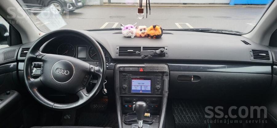 Melns Audi A4 2002 Rīga, ar dzinēja tilpumu 2.00 L un nobraukumu 260 tūkst. km par 1505 €, foto 7 vietnē AUTOMOTO.COM.LV