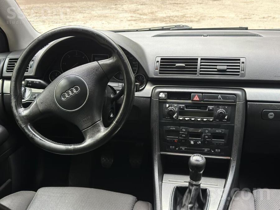 Melns Audi A4 2002 Rīga, ar dzinēja tilpumu 2.50 L un nobraukumu 0 tūkst. km par 1390 €, foto 18 vietnē AUTOMOTO.COM.LV
