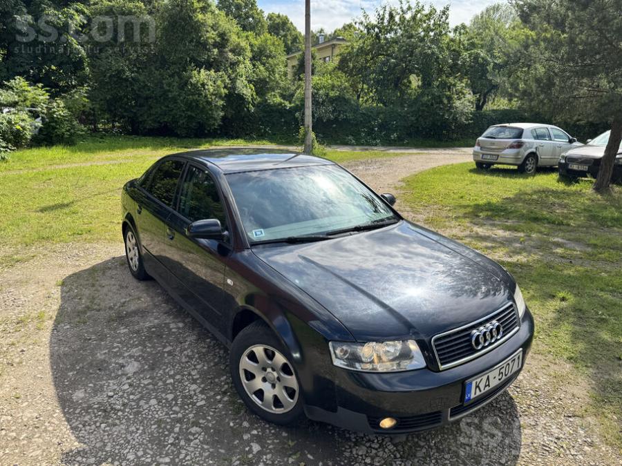 Black Audi A4 2003 in Riga, with an engine capacity of 1.90 L and mileage of 335 thousand km for 1500 €, photo 1 on AUTOMOTO.COM.LV