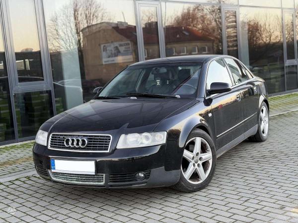 Black Audi A4 2003 in Klaipeda, with an engine capacity of 1.80 L and mileage of 270 thousand km for 1050 €, photo 1 on AUTOMOTO.COM.LV