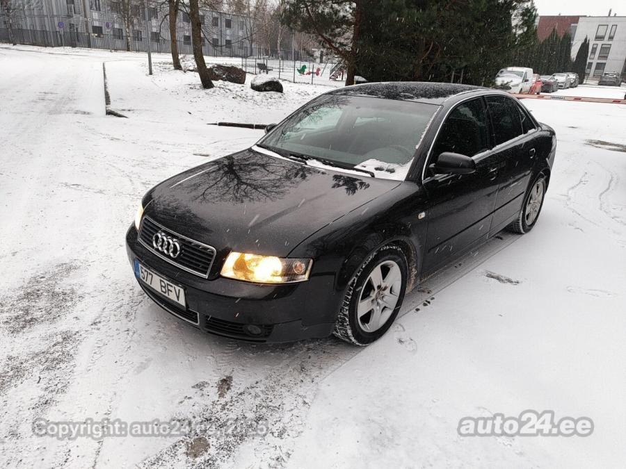 Melns Audi A4 2003 Tallina, ar dzinēja tilpumu 2.00 L un nobraukumu 210 tūkst. km par 1990 €, foto 1 vietnē AUTOMOTO.COM.LV