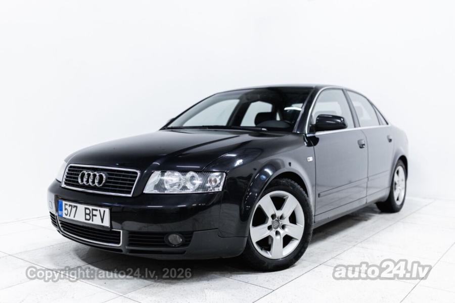 Black Audi A4 2003 in Tallinn, with an engine capacity of 2.00 L and mileage of 216 thousand km for 2999 €, photo 1 on AUTOMOTO.COM.LV