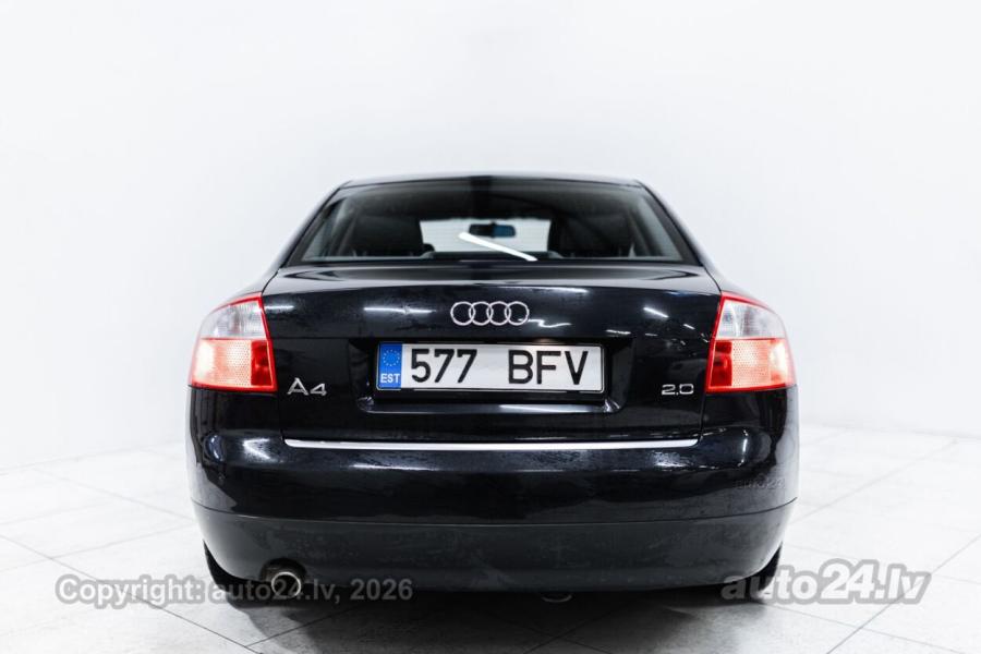 Black Audi A4 2003 in Tallinn, with an engine capacity of 2.00 L and mileage of 216 thousand km for 2999 €, photo 4 on AUTOMOTO.COM.LV