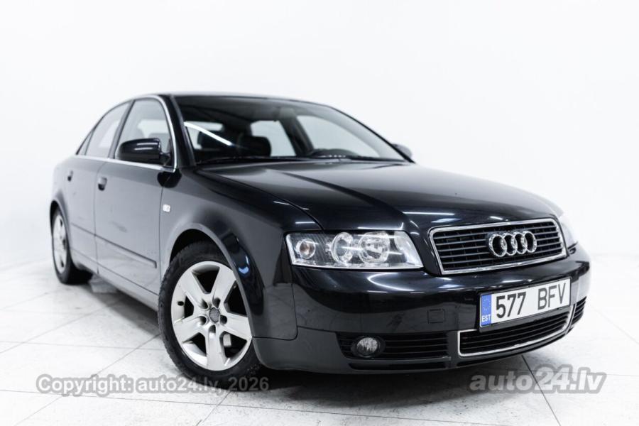 Black Audi A4 2003 in Tallinn, with an engine capacity of 2.00 L and mileage of 216 thousand km for 2999 €, photo 7 on AUTOMOTO.COM.LV