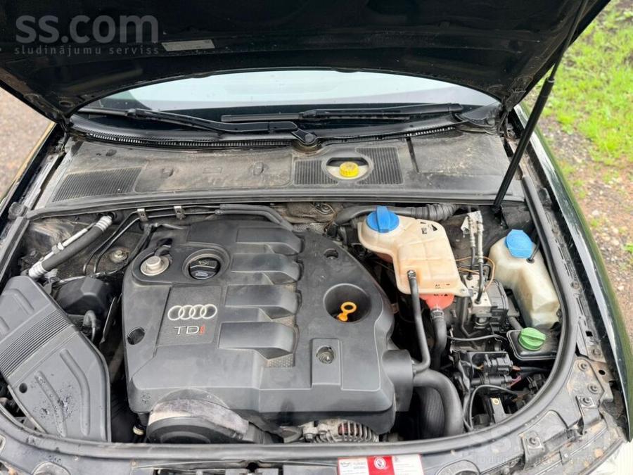 Black Audi A4 2003 in Valka, with an engine capacity of 1.90 L and mileage of 376 thousand km for 1650 €, photo 7 on AUTOMOTO.COM.LV
