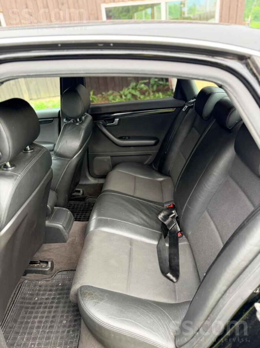 Black Audi A4 2003 in Valka, with an engine capacity of 1.90 L and mileage of 376 thousand km for 1650 €, photo 9 on AUTOMOTO.COM.LV
