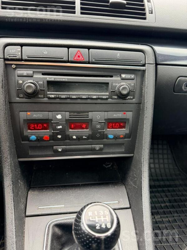 Black Audi A4 2003 in Valka, with an engine capacity of 1.90 L and mileage of 376 thousand km for 1650 €, photo 9 on AUTOMOTO.COM.LV