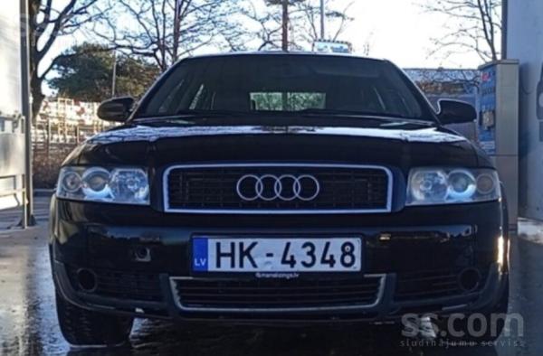 Black Audi A4 2003 in Riga, with an engine capacity of 1.90 L and mileage of 425 thousand km for 1000 €, photo 1 on AUTOMOTO.COM.LV