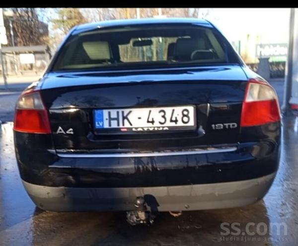 Black Audi A4 2003 in Riga, with an engine capacity of 1.90 L and mileage of 425 thousand km for 1000 €, photo 2 on AUTOMOTO.COM.LV