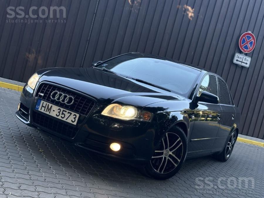 Black Audi A4 2004 in Riga, with an engine capacity of 2.00 L and mileage of 276 thousand km for 2490 €, photo 1 on AUTOMOTO.COM.LV