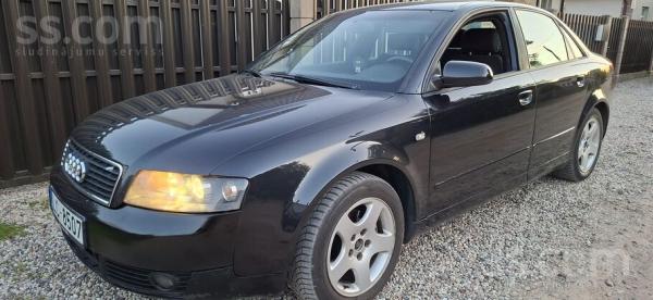 Black Audi A4 2004 in Daugavpils, with an engine capacity of 1.90 L and mileage of 400 thousand km for 1600 €, photo 2 on AUTOMOTO.COM.LV