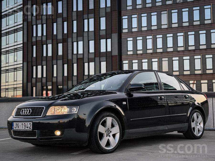 Black Audi A4 2004 in Riga, with an engine capacity of 1.90 L and mileage of 351 thousand km for 1790 €, photo 3 on AUTOMOTO.COM.LV