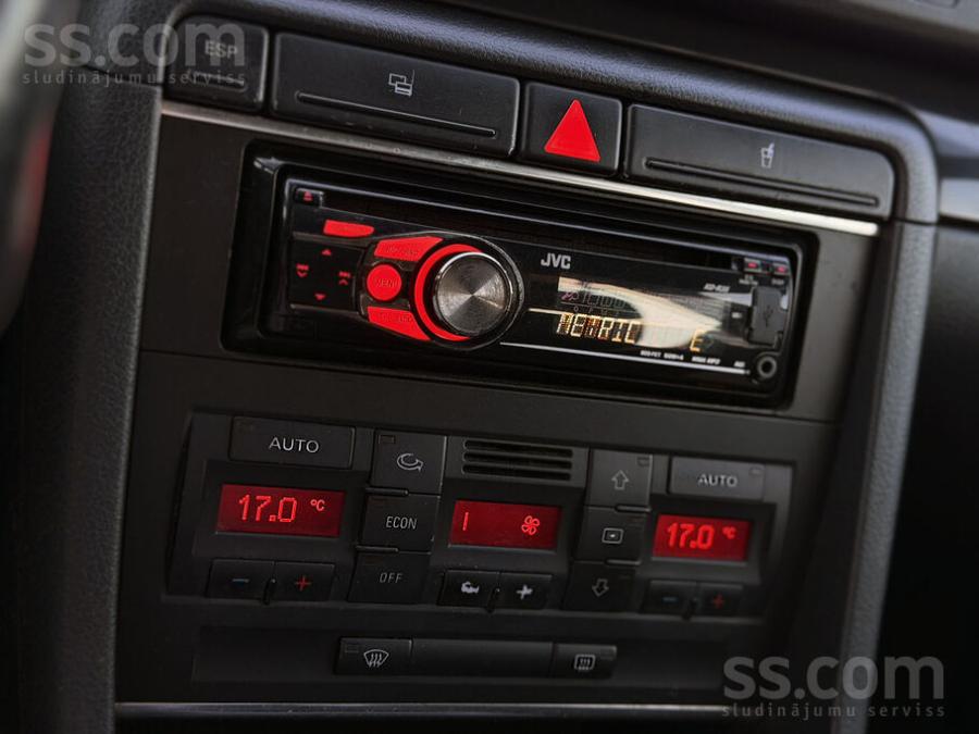Black Audi A4 2004 in Riga, with an engine capacity of 1.90 L and mileage of 351 thousand km for 1790 €, photo 17 on AUTOMOTO.COM.LV