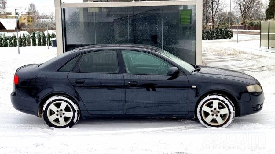 Black Audi A4 2005 in Cesis, with an engine capacity of 1.90 L and mileage of 311 thousand km for 2500 €, photo 4 on AUTOMOTO.COM.LV