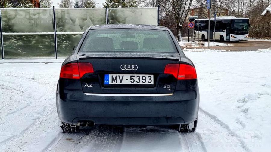 Black Audi A4 2005 in Cesis, with an engine capacity of 1.90 L and mileage of 311 thousand km for 2500 €, photo 7 on AUTOMOTO.COM.LV