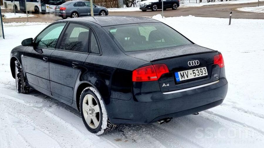 Black Audi A4 2005 in Cesis, with an engine capacity of 1.90 L and mileage of 311 thousand km for 2500 €, photo 8 on AUTOMOTO.COM.LV