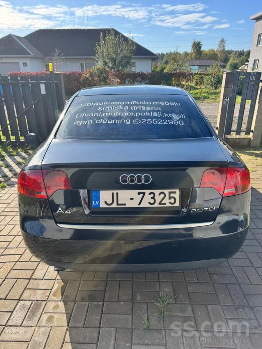 Melns Audi A4 2005 Rīga, ar dzinēja tilpumu 2.00 L un nobraukumu 394 tūkst. km par 2200 €, foto 2 vietnē AUTOMOTO.COM.LV