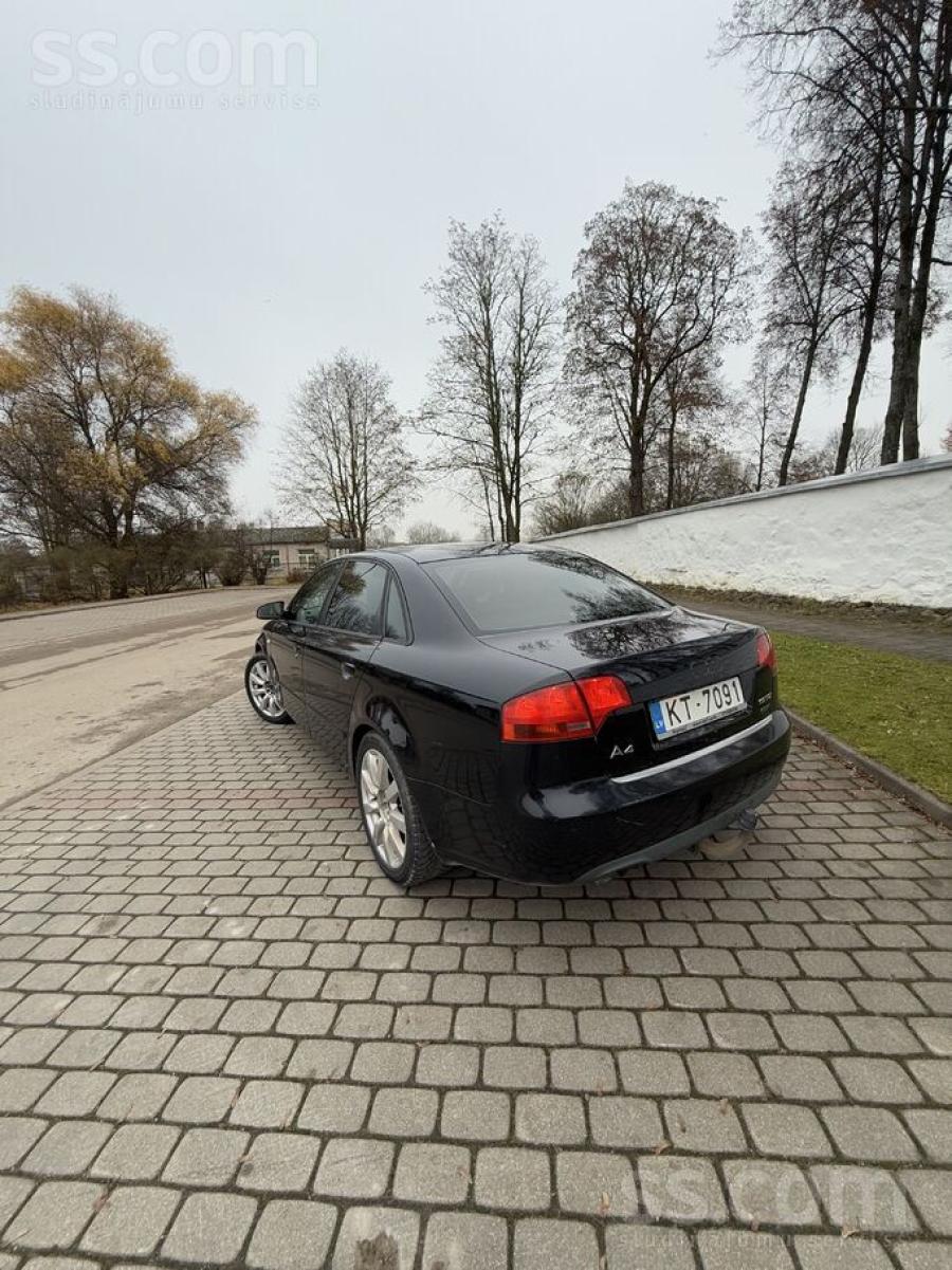 Black Audi A4 2005 in Preili, with an engine capacity of 1.90 L and mileage of 410 thousand km for 1700 €, photo 3 on AUTOMOTO.COM.LV