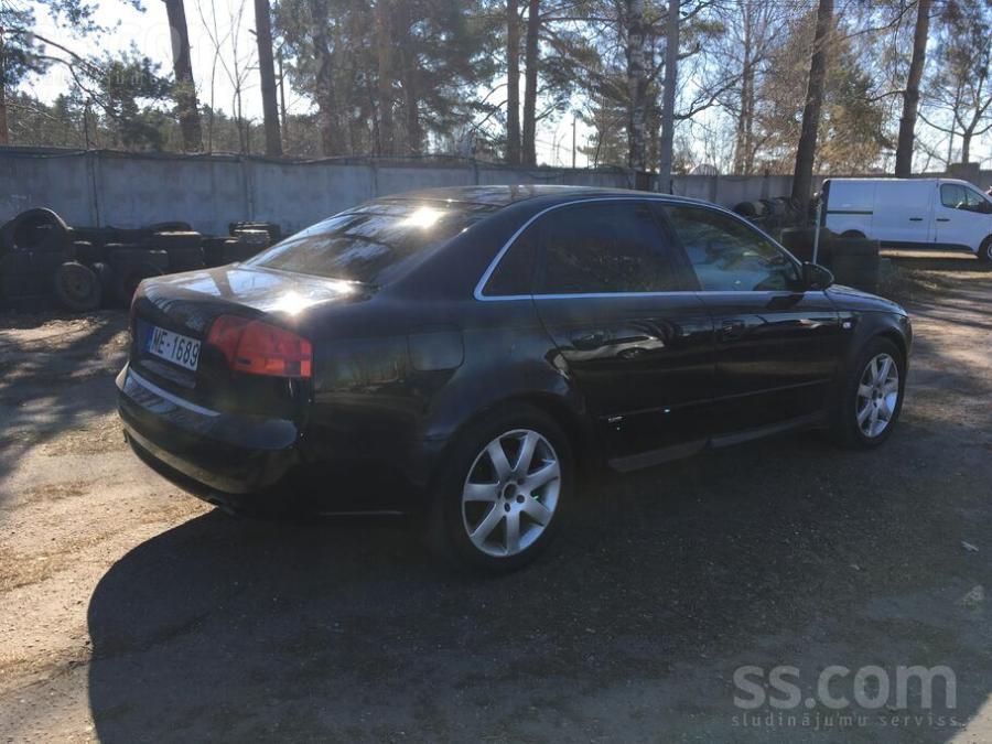 Black Audi A4 2005 in Riga, with an engine capacity of 2.50 L and mileage of 0 thousand km for 1650 €, photo 4 on AUTOMOTO.COM.LV