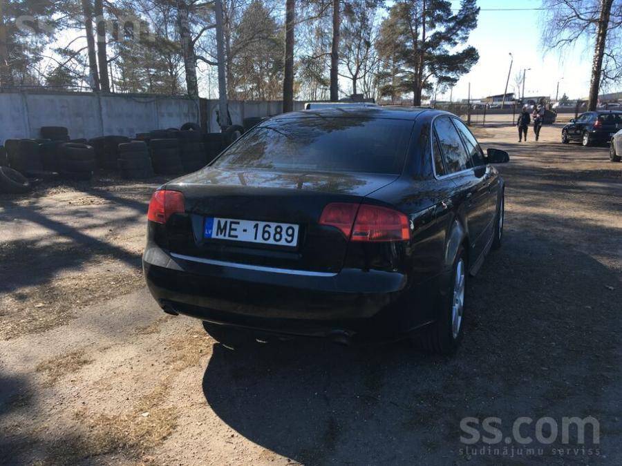 Black Audi A4 2005 in Riga, with an engine capacity of 2.50 L and mileage of 0 thousand km for 1650 €, photo 5 on AUTOMOTO.COM.LV