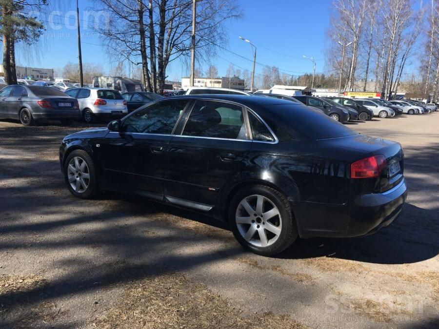 Black Audi A4 2005 in Riga, with an engine capacity of 2.50 L and mileage of 0 thousand km for 1650 €, photo 8 on AUTOMOTO.COM.LV