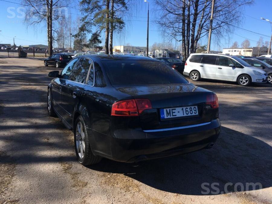 Black Audi A4 2005 in Riga, with an engine capacity of 2.50 L and mileage of 0 thousand km for 1650 €, photo 9 on AUTOMOTO.COM.LV