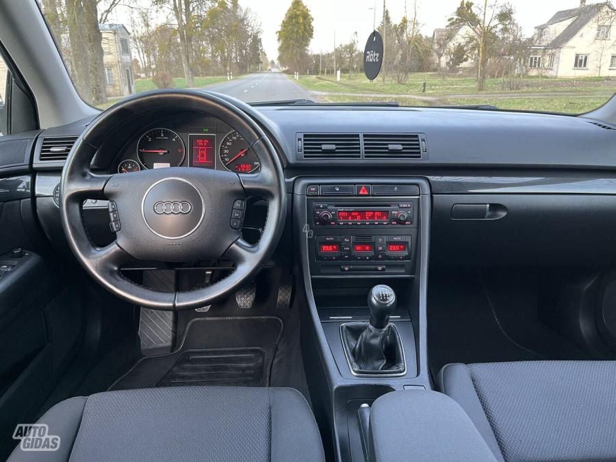 Black Audi A4 2005 in Prienai, with an engine capacity of 1.90 L and mileage of 319 thousand km for 2950 €, photo 10 on AUTOMOTO.COM.LV