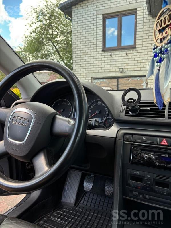 Black Audi A4 2005 in Talsi, with an engine capacity of 1.90 L and mileage of 343 thousand km for 3400 €, photo 8 on AUTOMOTO.COM.LV