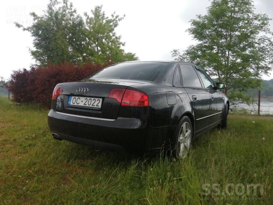 Black Audi A4 2005 in Aizkraukle, with an engine capacity of 1.90 L and mileage of 424 thousand km for 2995 €, photo 3 on AUTOMOTO.COM.LV