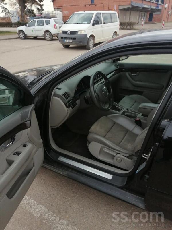 Black Audi A4 2005 in Aizkraukle, with an engine capacity of 1.90 L and mileage of 424 thousand km for 2995 €, photo 6 on AUTOMOTO.COM.LV