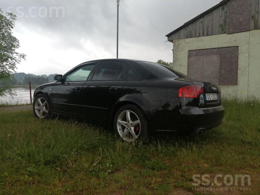 Black Audi A4 2005 in Aizkraukle, with an engine capacity of 1.90 L and mileage of 424 thousand km for 2995 €, photo 1 on AUTOMOTO.COM.LV