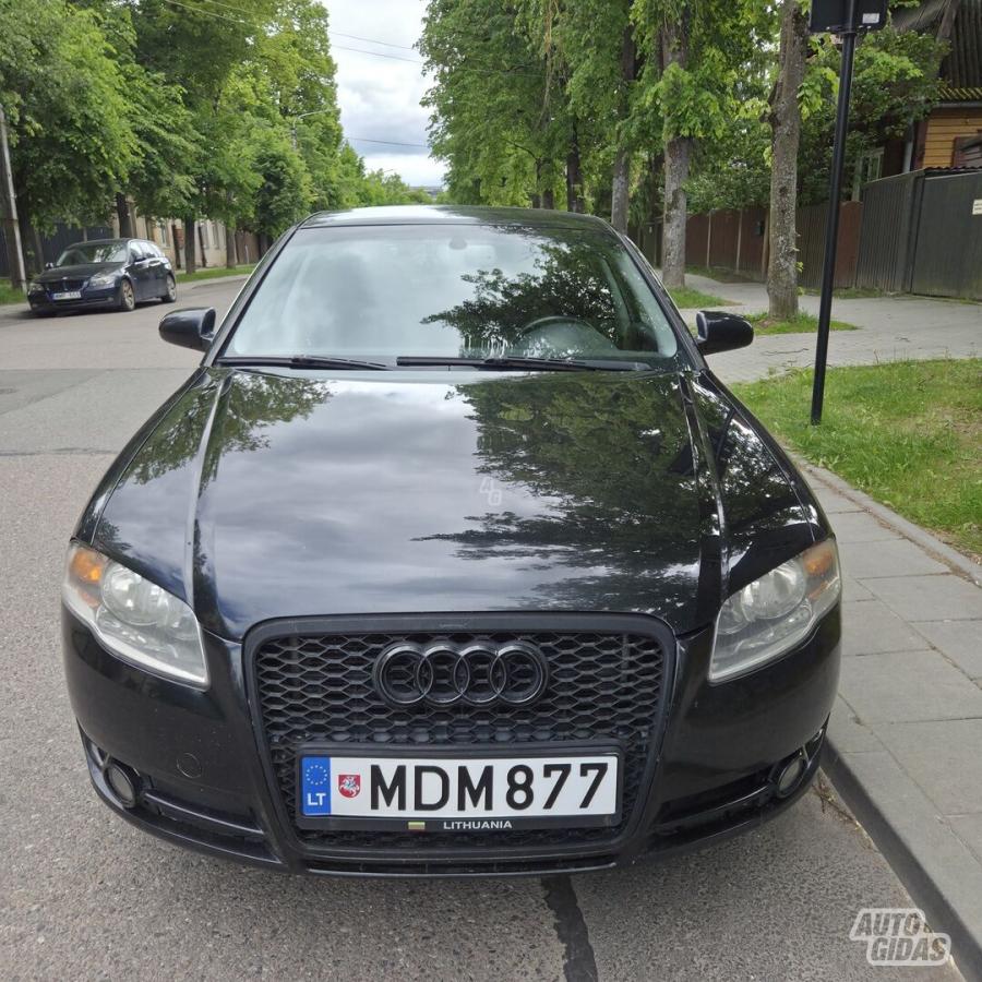 Melns Audi A4 2005 Viļņa, ar dzinēja tilpumu 2.00 L un nobraukumu 381 tūkst. km par 2400 €, foto 1 vietnē AUTOMOTO.COM.LV