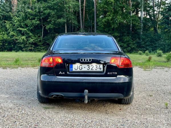 Black Audi A4 2005 in Jelgava, with an engine capacity of 2.00 L and mileage of 337 thousand km for 3099 €, photo 6 on AUTOMOTO.COM.LV