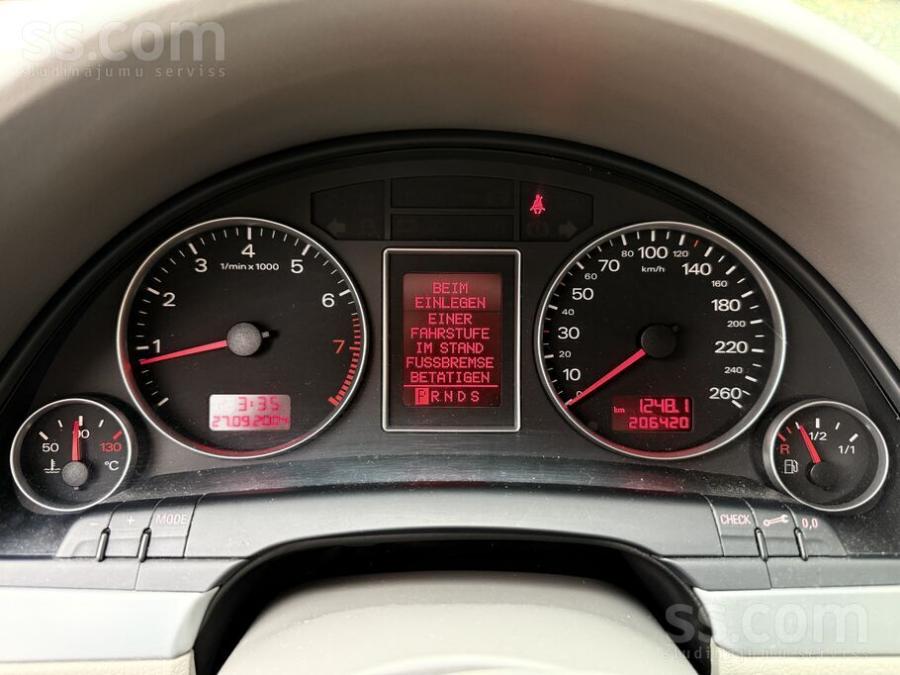 Melns Audi A4 2005 Jelgava, ar dzinēja tilpumu 2.00 L un nobraukumu 206 tūkst. km par 3000 €, foto 6 vietnē AUTOMOTO.COM.LV
