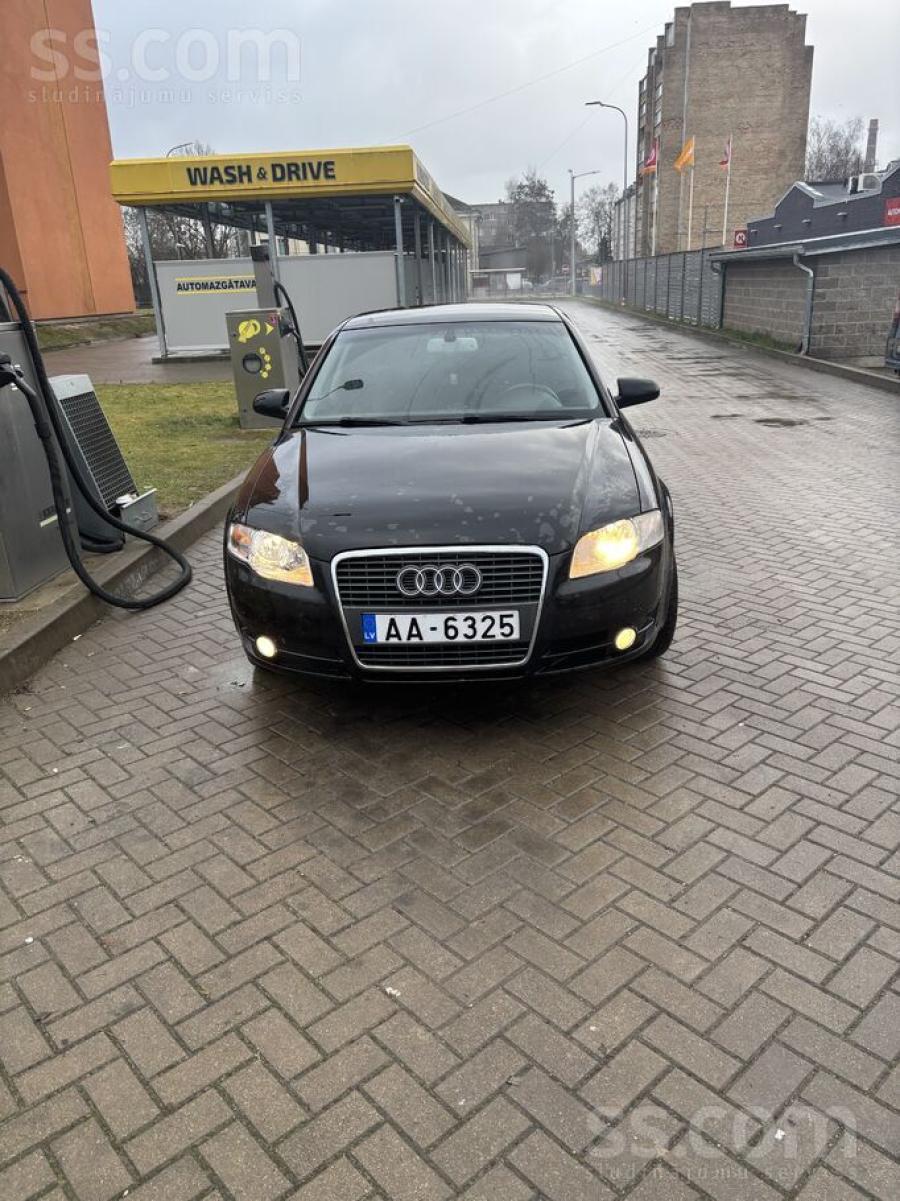 Black Audi A4 2006 in Daugavpils, with an engine capacity of 1.90 L and mileage of 320 thousand km for 3200 €, photo 1 on AUTOMOTO.COM.LV