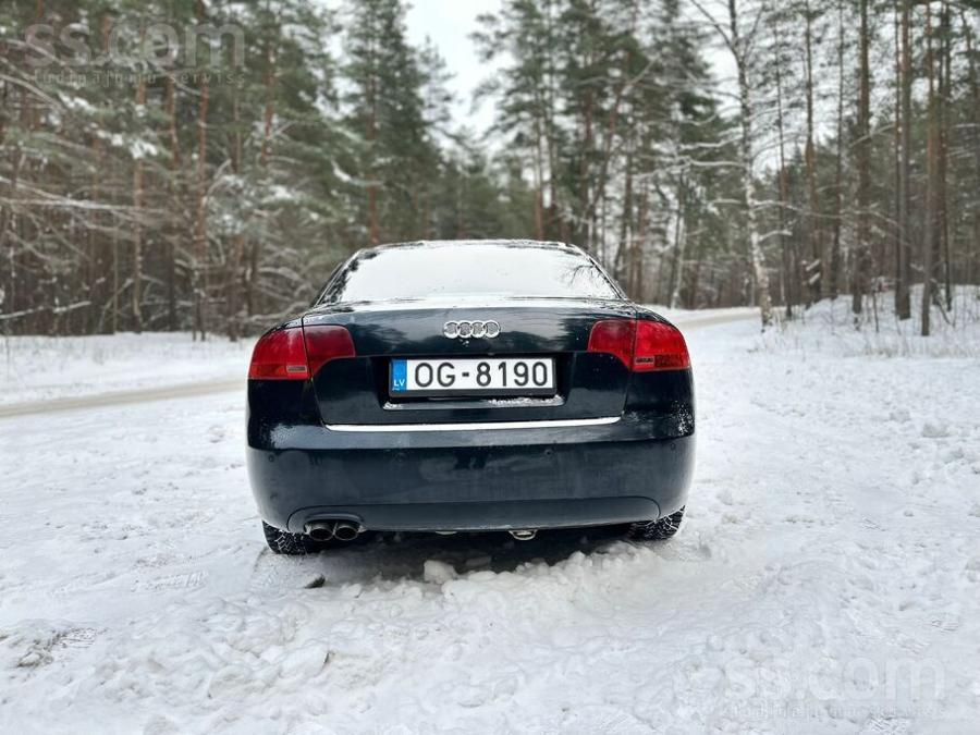 Black Audi A4 2006 in Riga, with an engine capacity of 1.90 L and mileage of 319 thousand km for 3450 €, photo 6 on AUTOMOTO.COM.LV