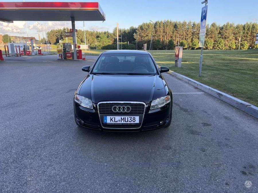 Black Audi A4 2006 in Utena, with an engine capacity of 1.98 L and mileage of 218 thousand km for 3000 €, photo 1 on AUTOMOTO.COM.LV