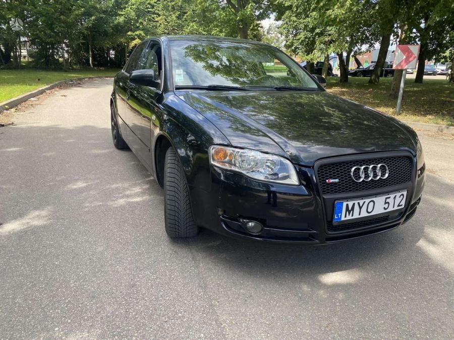 Black Audi A4 2006 in Kaunas, with an engine capacity of 1.90 L and mileage of 329 thousand km for 2550 €, photo 8 on AUTOMOTO.COM.LV
