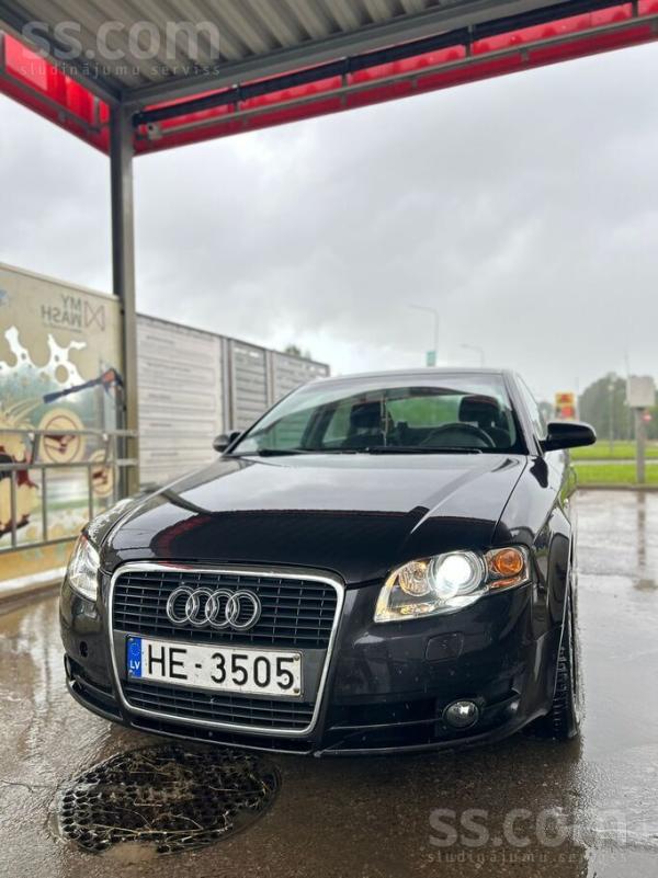 Black Audi A4 2007 in Preili, with an engine capacity of 2.00 L and mileage of 256 thousand km for 3400 €, photo 8 on AUTOMOTO.COM.LV