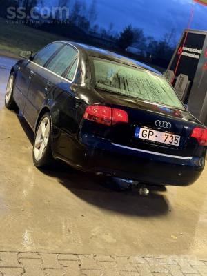 Black Audi A4 2007 in Jelgava, with an engine capacity of 2.00 L and mileage of 316 thousand km for 2490 €, photo 8 on AUTOMOTO.COM.LV